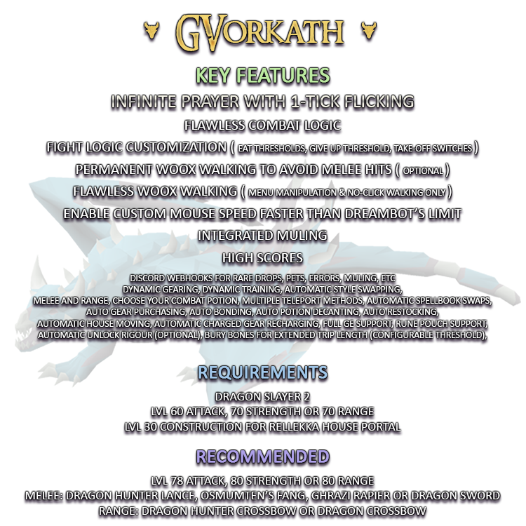 G Vorkath [1.5 - 3.5m/hr] [Just Click Start] [Easy Setup] - Premium ...