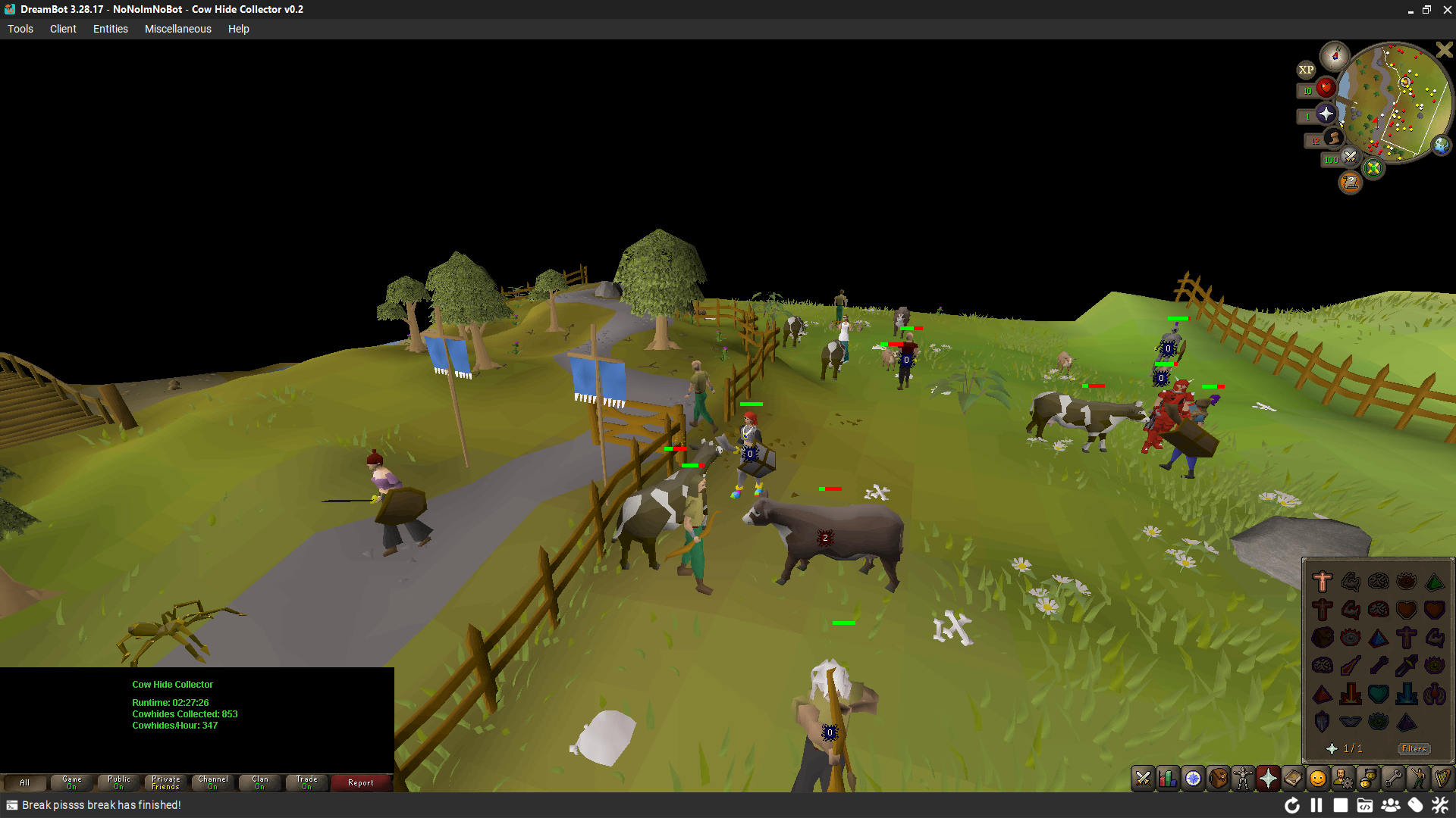 [F2P] - [FREE] -Cow Hide Collector - V1.0 - By ThePoff - Money Making ...