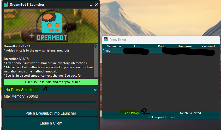 Small bot project - Goals - DreamBot - Runescape OSRS Botting